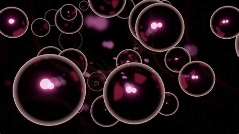 Flying Large Bright Bubbles On Black Stock Motion Graphics Sbv