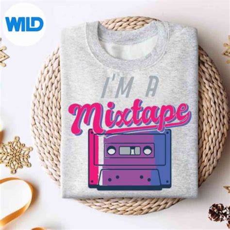 Bisexual Svg Im A Mixtape Bisexual Retro Gender Fluid Bi Pride Svg
