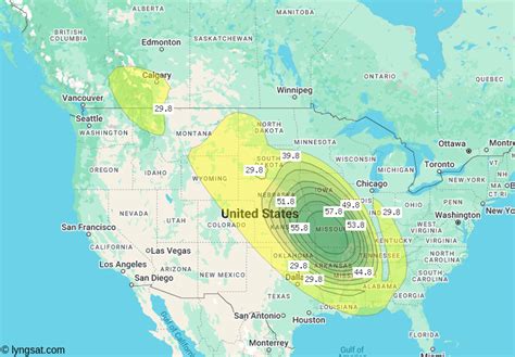 Echostar 16 At 61 5°w Lyngsat Maps