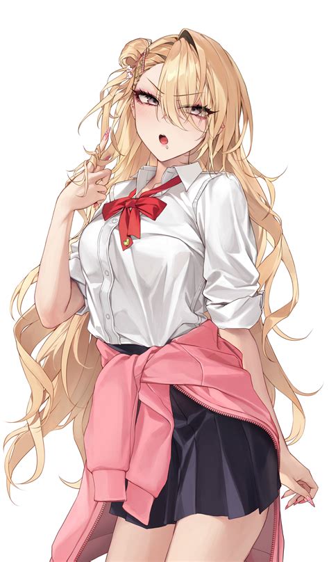 Sabotensuteeki Original Highres 1girl Amano Ai Sabotensuteeki Arm At Side Black Skirt