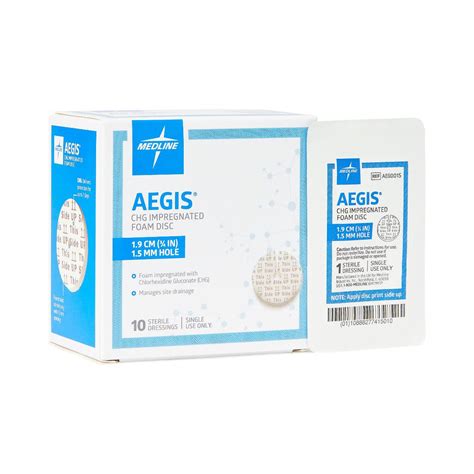 Aegis Chg Impregnated Foam Disc Aeg001s Box Of 10 — Medical Supply