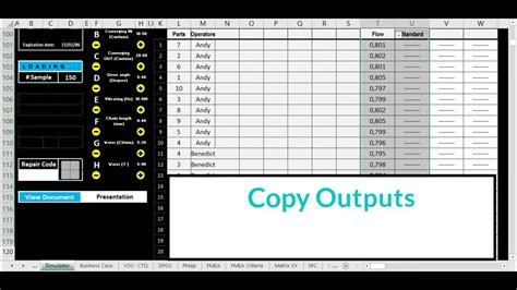 Six Sigma Game Lttp Simulator Gage Repeatability And Reproducivity