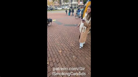 Hot Girl Smoking Candid And Littering Youtube