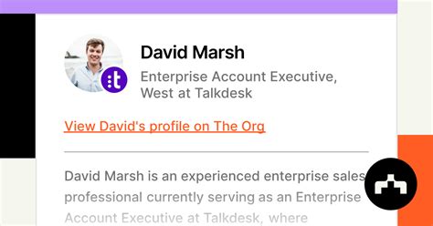 David Marsh Enterprise Account Executive West At Talkdesk The Org