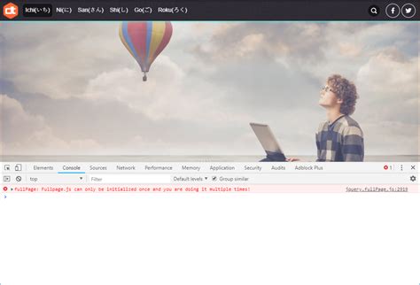 Fullpage js can only be initialized once and you are doing it multiple times 请问怎么解决 Issue