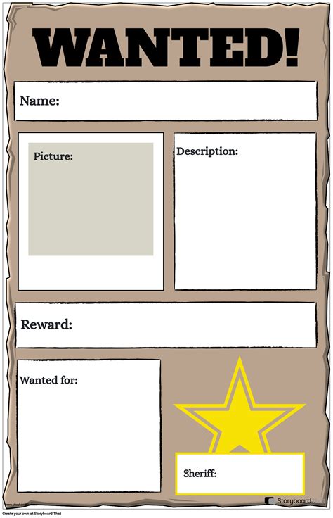 Free Printable Wanted Poster Maker Easy Templates Printables For