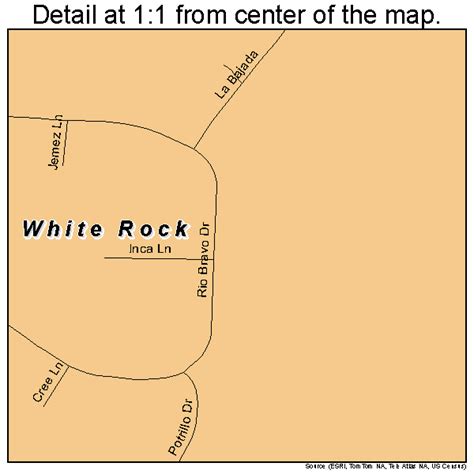 White Rock New Mexico Street Map 3584740