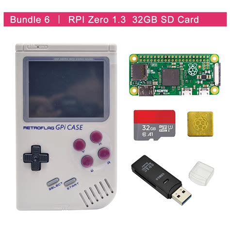 In Stock Retroflag Gpi Case Kit With Raspberry Pi Zero 0w32gb Sd Card