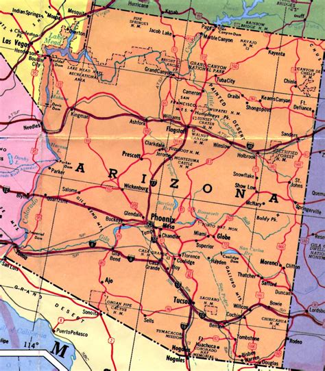 Phoenix Arizona Highway Map