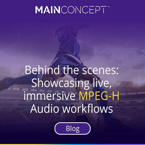 Mainconcept On Linkedin Mpeg Codec Fraunhoferiis Salsasound Audio
