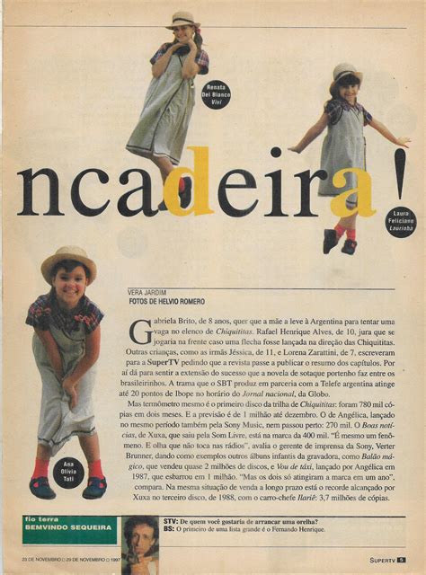Revista Amiga E Novelas Chiquititas Sbt 1997