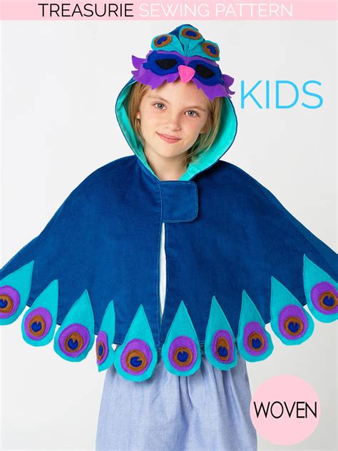 Peacock Costume Cape Sewing Pattern Treasurie