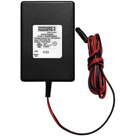 Chicago Faucets 240630001t Plug In Single Use Class 2a Transformer Chicago Faucets 240630001t Plug In Single Use Class 2a Transformer
