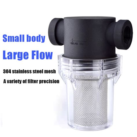 Water Inlet Filter Plastic Pipe Filter Tap Water Filter Small Front