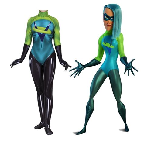 The Incredibles 2 Voyd Jumpsuit Unisex Halloween Cosplay Costumes