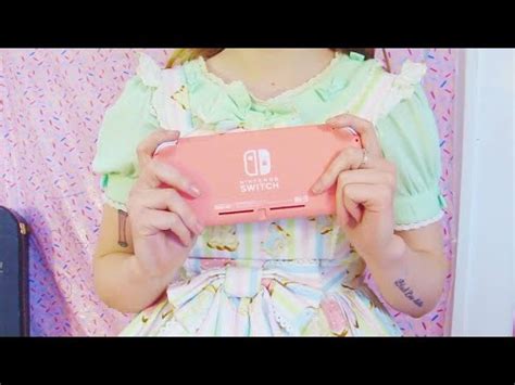Coral Pink Nintendo Switch Lite Unboxing And My Acnh Island Youtube