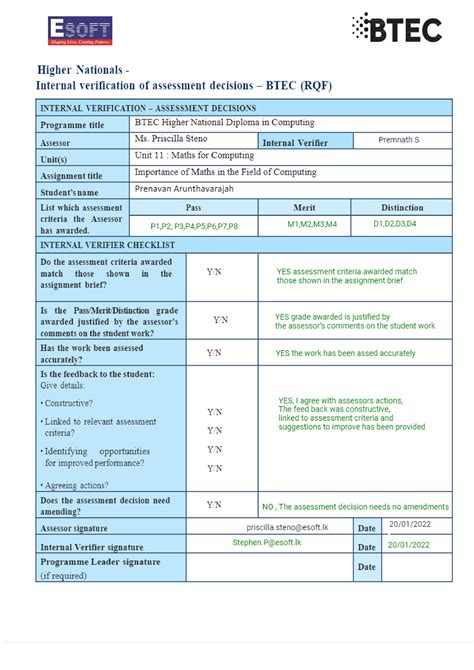 E Maths Assignment HND Computing Studocu