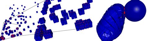 experimental setup used to measure collision detection performance red