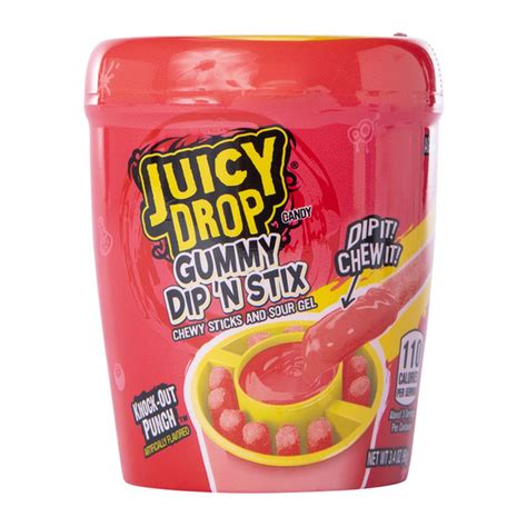 Topps Juicy Drop Gummy Dip And Stix Candy 3 4 Oz Delivery Or Pickup Near Me Instacart