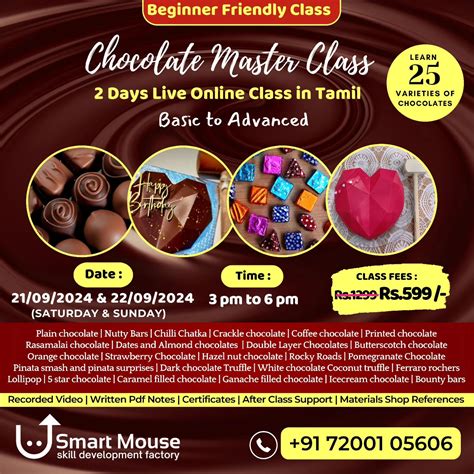 Chocolate Master Class Chocolate Master Online Class Smart Mouse