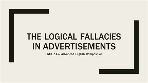 Engl 147n Week 4 Assignment Logical Fallacies Presentation Poking