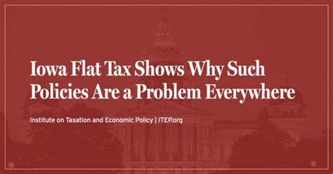 Amy Hanauer On Linkedin Iowa Flat Tax Shows Why Such Policies Are A Problem Everywhere