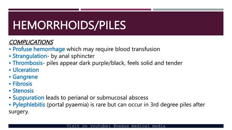 Hemorrhoids Anatomy Pathophysiology Clinical Features Diagnosis And Managementpptx