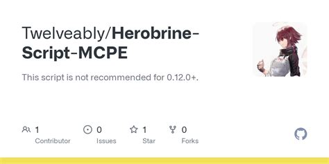 github twelveably herobrine script mcpe this script is not