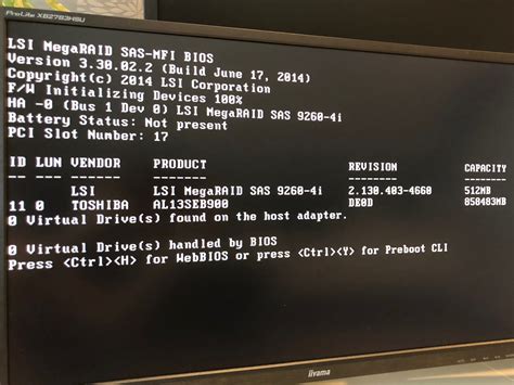 Lsi Megaraid Bios Lässt Sicht Nicht öffnen Computerbase Forum