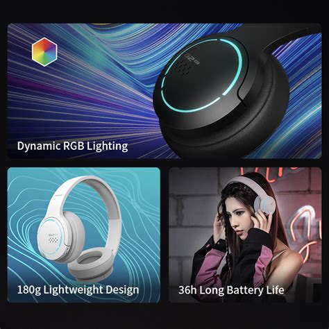 Edifier Hecate G Bt Wireless Gaming Headphones Mm Driver Rgb Lighting Ms Low Latency