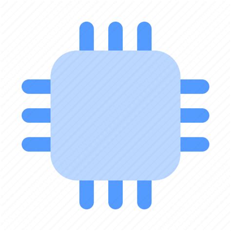 Processor Chip Microchip Electronic Device Cpu Icon Download On Iconfinder