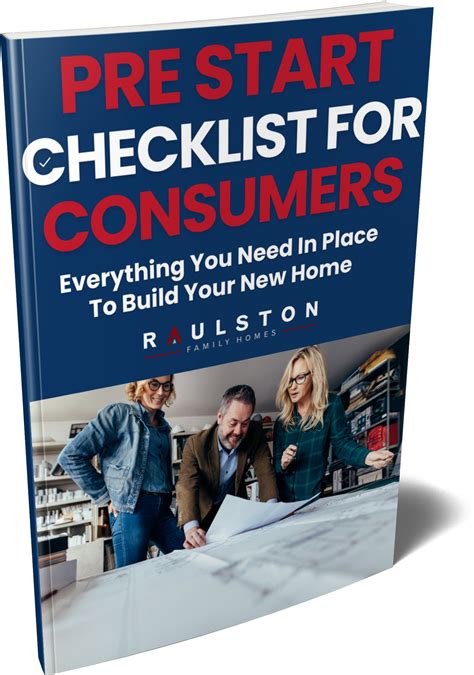 Pre Start Checklist For Consumers