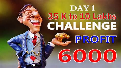 Day 1 Live Trading Video Profit 6000 35 K To 10 Lakhs Challenge