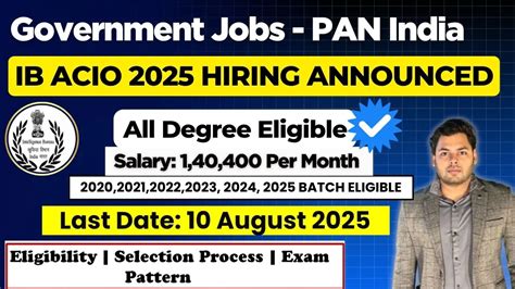 Ib Acio Recruitment 2025 Apply Online For 3717 Vacancies