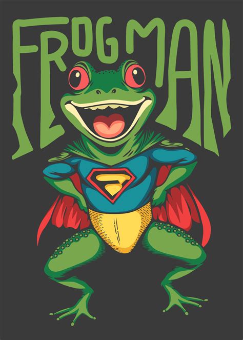 Frog Man Milhads Ko Fi Shop Colorful Pictures Frog Illustration