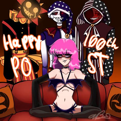 Rule 34 Animatronic Artist Self Insert Artist Signature Blood Moon Blood Moon Sun And Moon