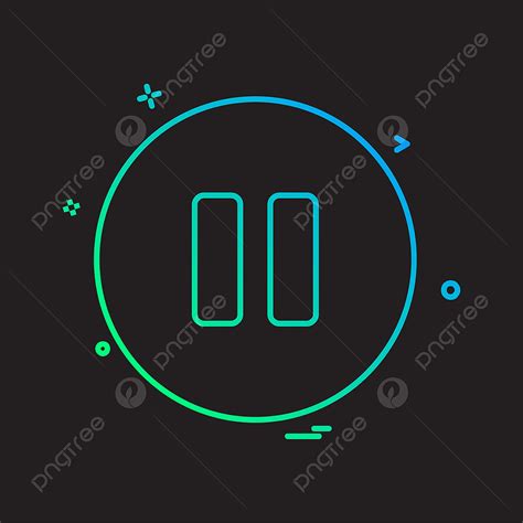 Pause Button Clipart Png Images Pause Button Icon Design Vector