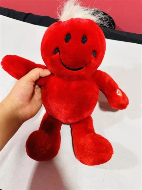 Vintage Dan Dee Dan Dee Tickle Tickle Wiggle Wiggle Red Smiley Face Red Plush £12 00 Picclick Uk