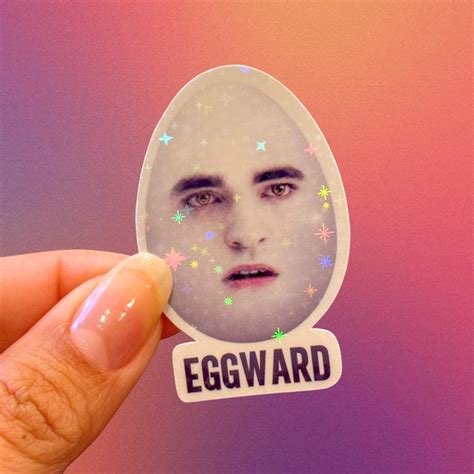Eggward Sticker Edward Sticker Twilight Sticker Edward Cullen
