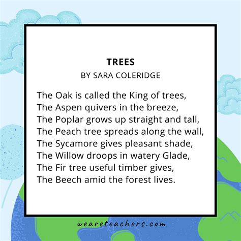 Tree Poem Examples At Tamara Wilson Blog