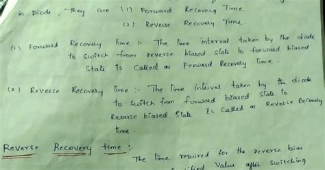 Diode Switching Times