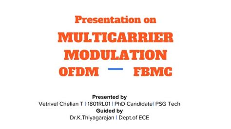 Multi Carrier Modulation Ofdm And Fbmc Pdf Digital Audio Computer