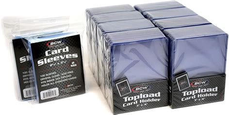Bcw 200 Count Card Toploaders And Card Sleevespvc