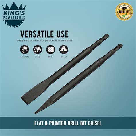 Chipping Gun Drill Bit Chisel Flat And Pointed Shopee Philippines