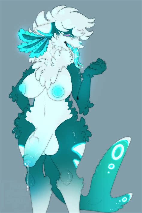 Rule 34 Absurd Res Amphibian Anthro Areola Axolotl Blue Areola Blue Nipples Bodily Fluids