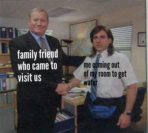Michael Scott Handshake Meme Template