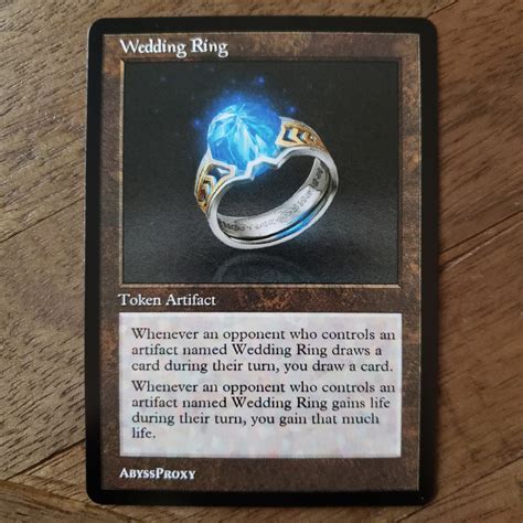 Wedding Ring Token A Mtg Abyss Proxy Shop Enhance Your Commander