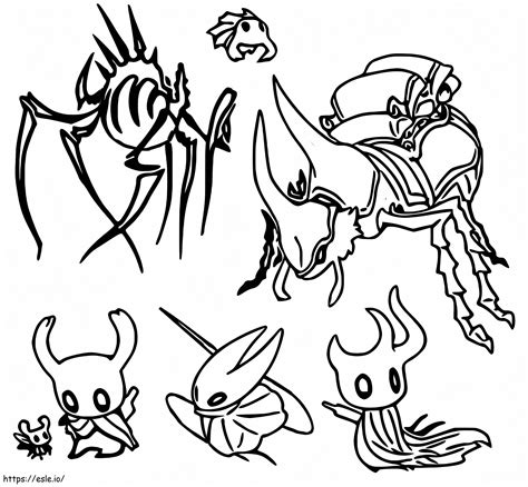 Hollow Knight To Color Coloring Page