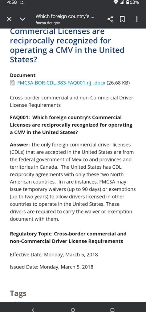 Which Foreign Country Ommercial Licenses Are