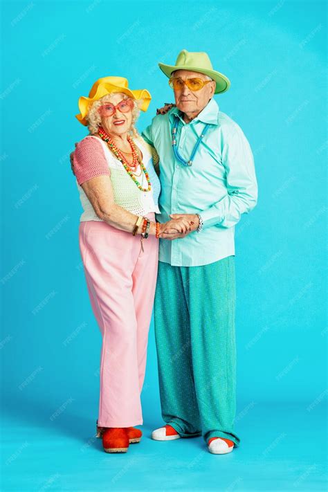 Premium Photo Beautiful Senior Old Couple Wearing Fancy Party Clothes